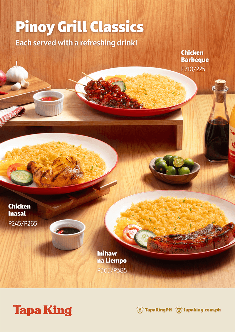 Tapa King Menu